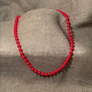 Jewelry | Vintage Long Red Beaded Necklace | Poshmark